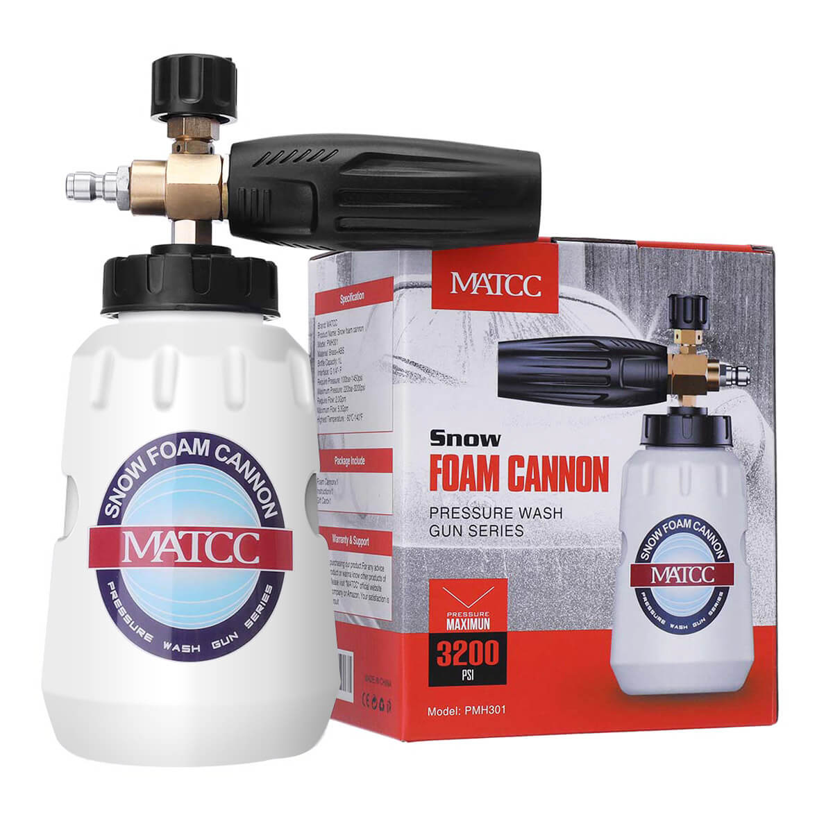 FC21 Foam Cannon III, Adjustable Heavy Nozzle 0.22gal – Andeman