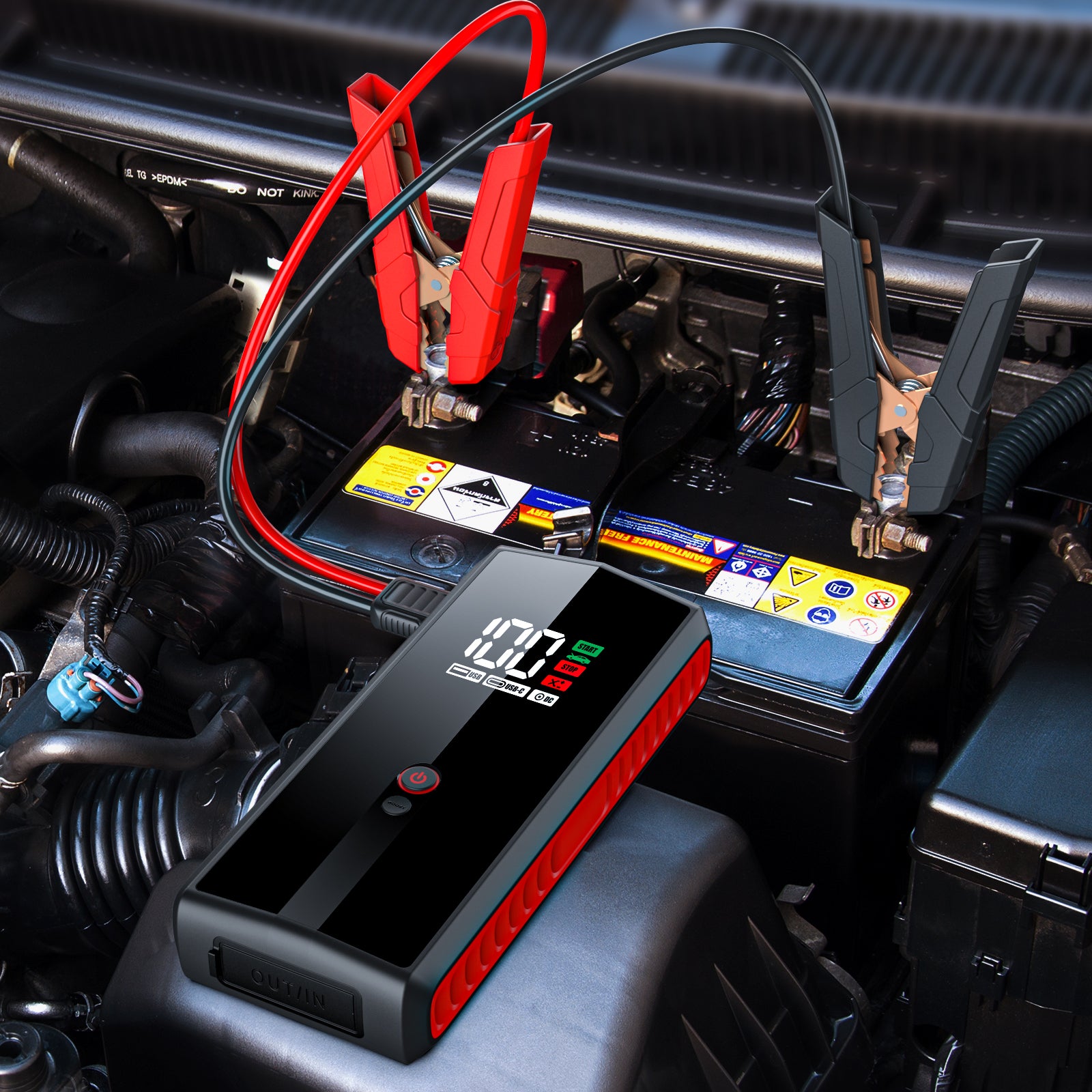 Epower-199 Car Jump Starter, 4000A Up to 10L - Andeman